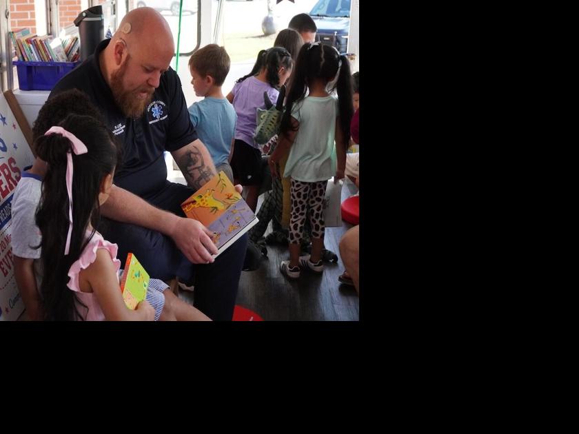 Hometown heroes join JCS Book Mobile for week two adventure | School ...