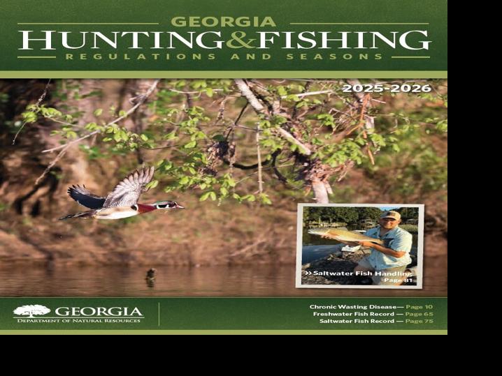 DNR: New 2025-2026 Ga. Hunting and Fishing Guides available now ...