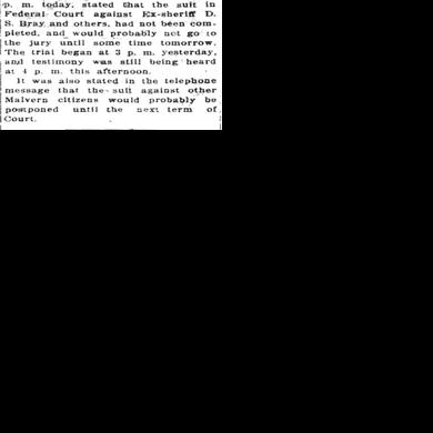 From the Malvern Daily Record, May 1, 1924.jpg | | malvern-online.com