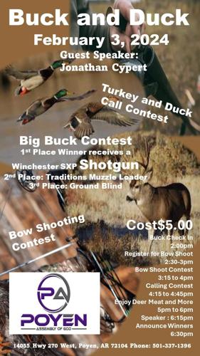 “Buck & Duck” Big Buck Contest at Poyen Assembly of God | Photos ...