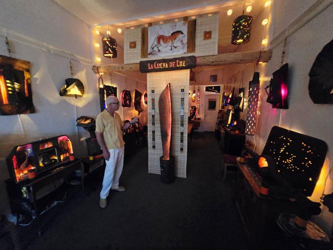 Bishop artist shares unique light sculptures at La Cueva de Luz, Museum of Desert Lights | News ...