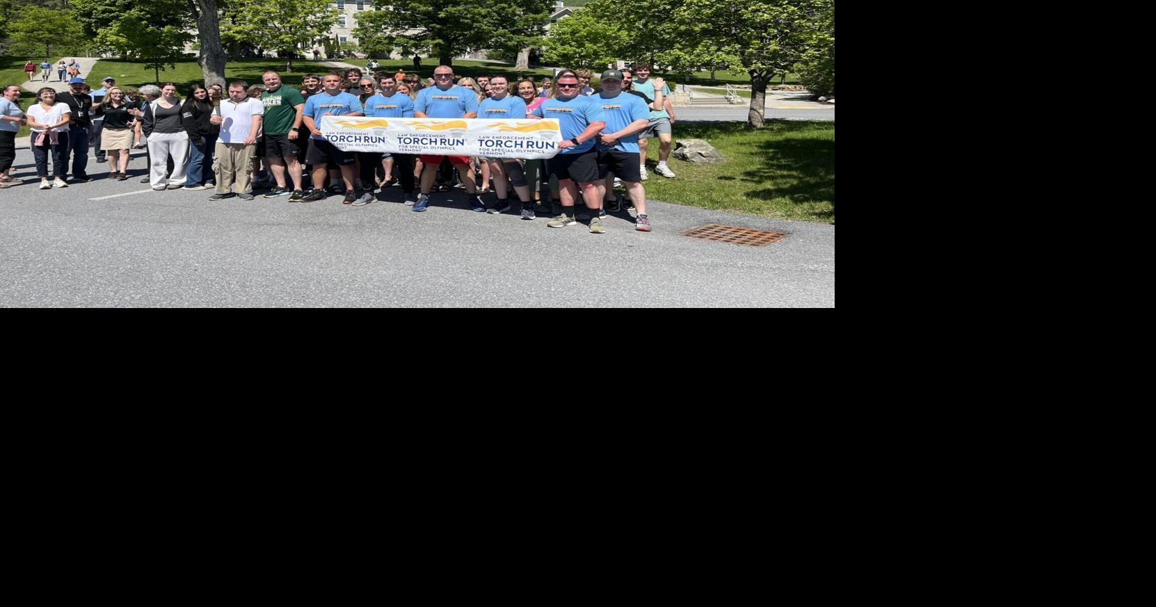 Local law enforcement officers participate in Special Olympics Torch ...