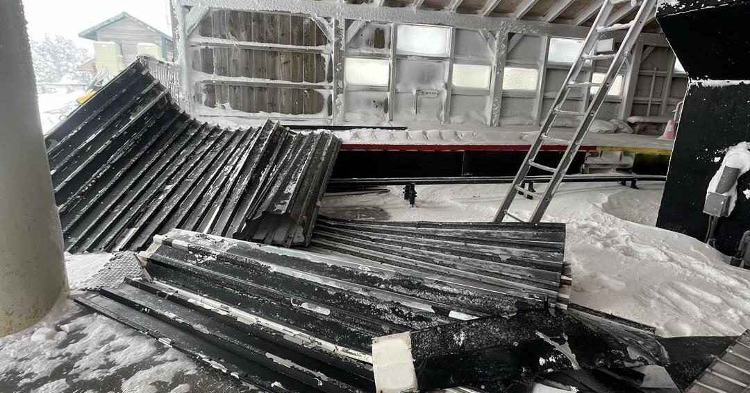 Winds rip off roof of Stratton gondola terminal | Local-news ...