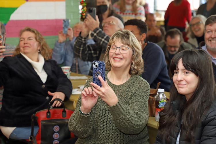 Bernie visits Bennington with holiday cheer, selfies, and support for ...