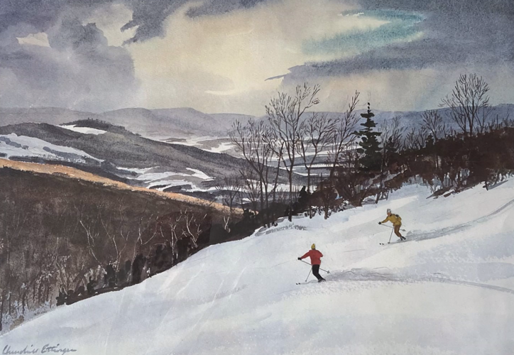 Churchill Ettinger's art documented development of skiing | Arts And ...