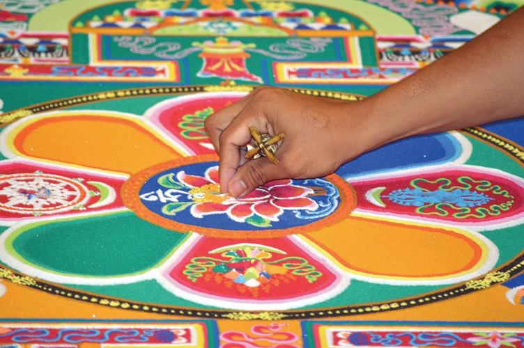 Tibetan Buddhist monks complete then destroy mandala | Local News ...