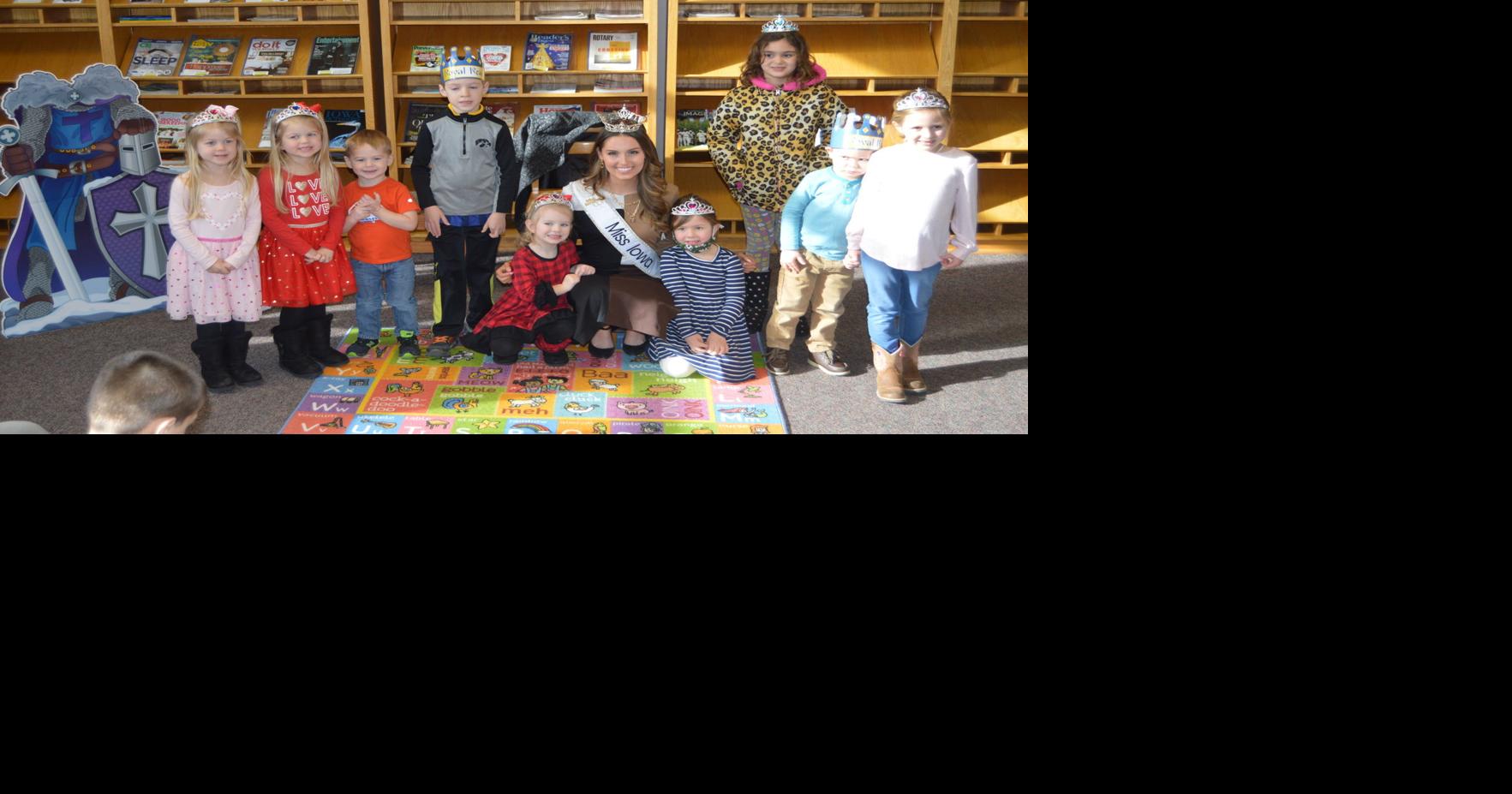 Miss Iowa celebrates early reading at Manchester Library | News ...