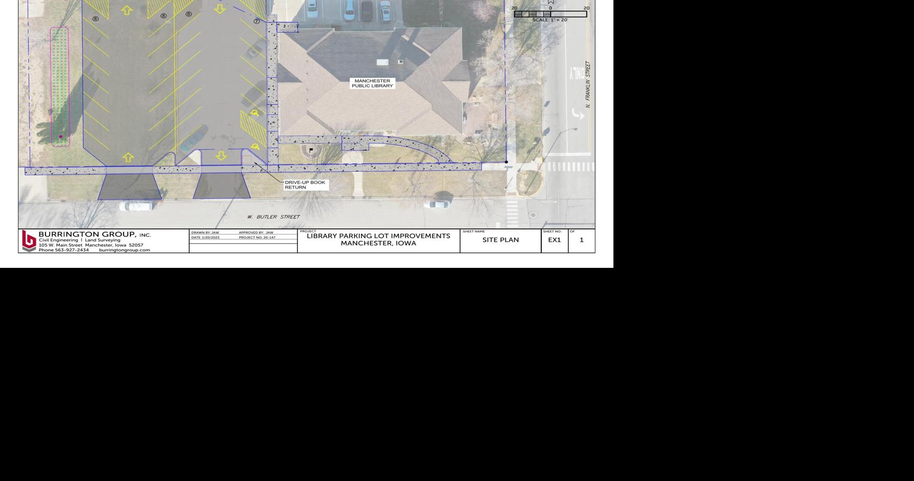 Library parking lot project begins | News | manchesterpress.com