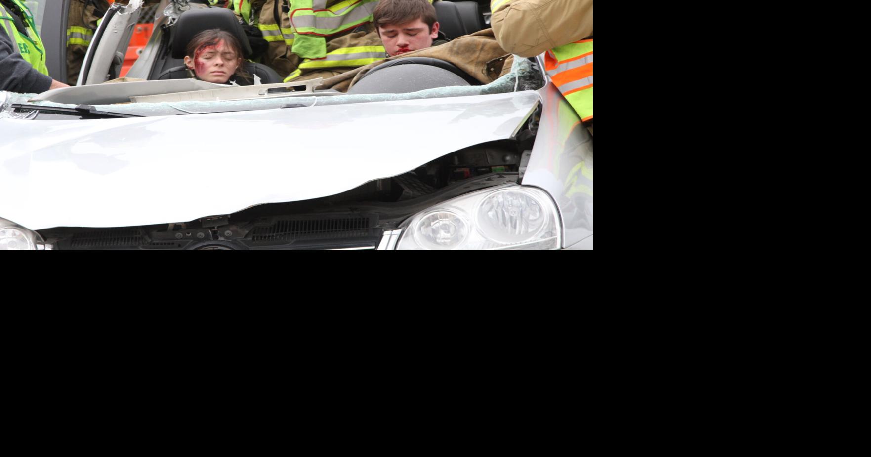 Accident simulation shows students reality of careless driving | News ...