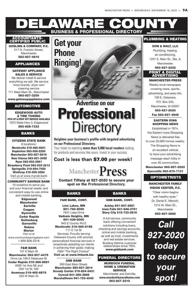 Page A-010 | e-Edition | manchesterpress.com