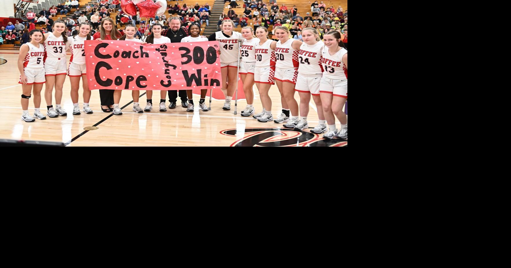 Coach Joe Pat Cope gets 300th win as Coffee Splits Blackman | Sports ...