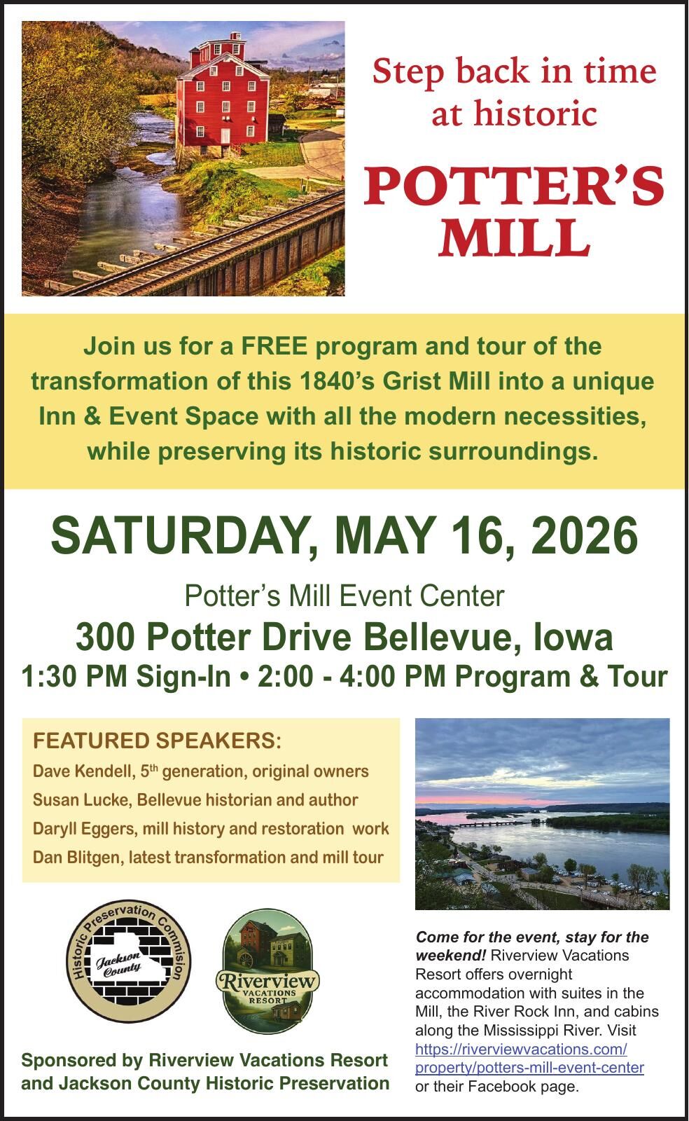 JC Historic Preservation: Potter's Mill | Announcements | maqnews.com