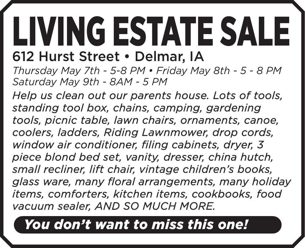 LIVING ESTATE SALE | Estate Sales | maqnews.com