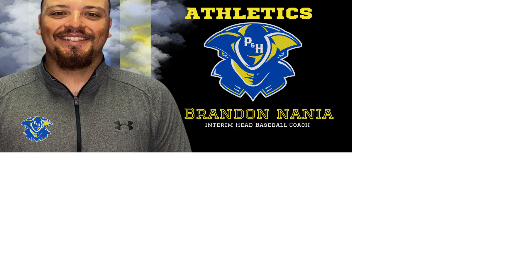 P&HCC names Brandon Nania interim baseball coach