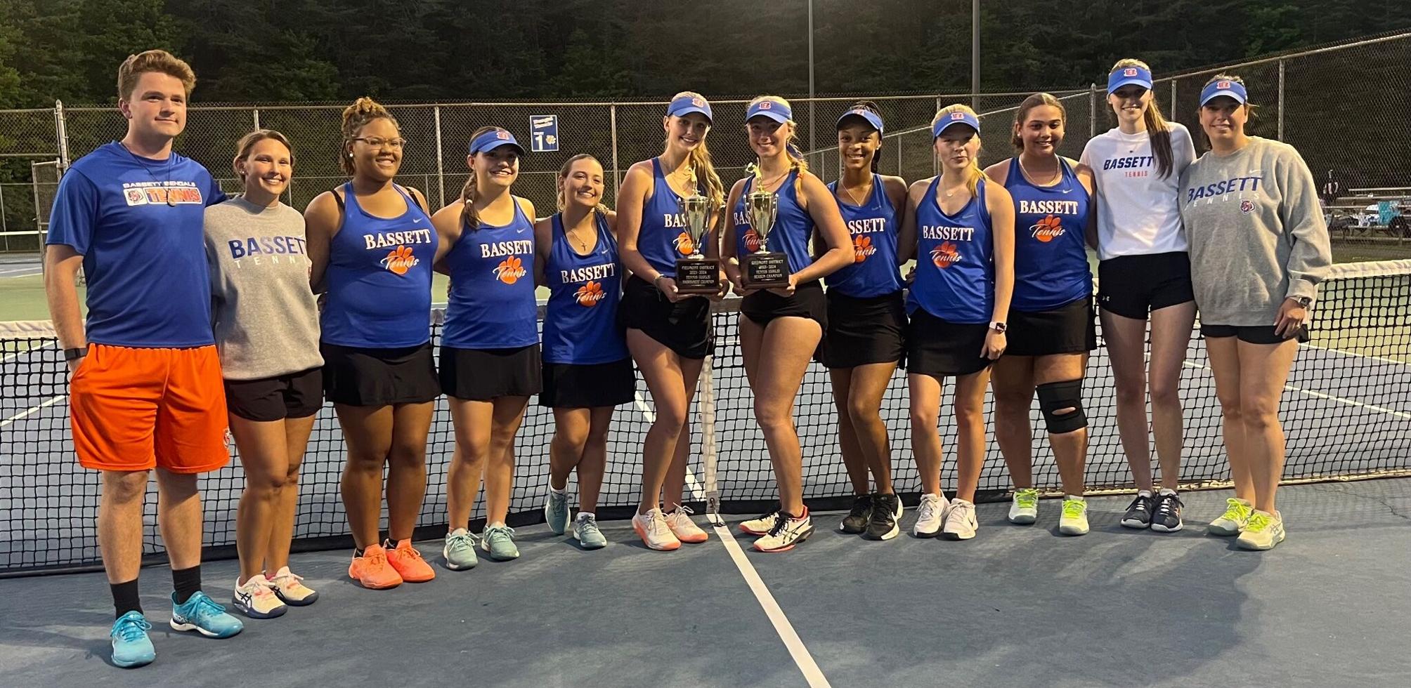 PHOTOS: Bassett girls tennis wins Piedmont District tournament championship