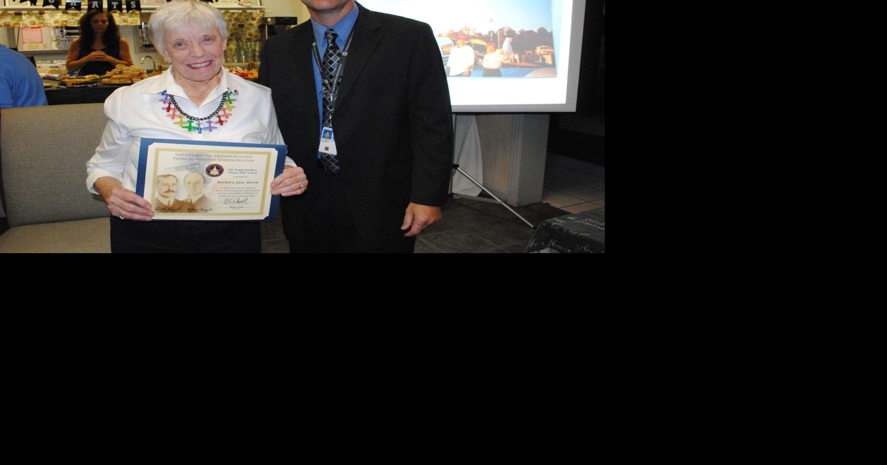 Flying High: Baron earns FAA's top award after over 50 years in the air