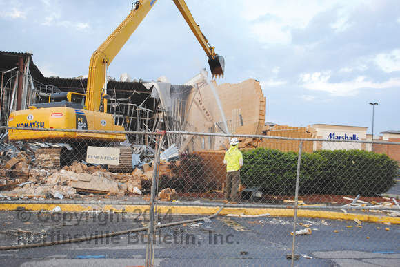 Demolition at Liberty Fair Mall
