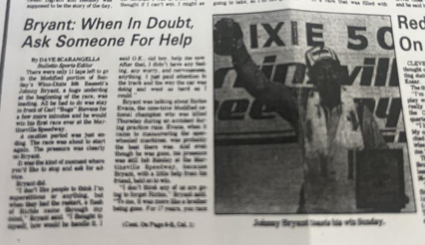 Johnny Bryant, Martinsville Speedway race winner with Riggs Racing ...