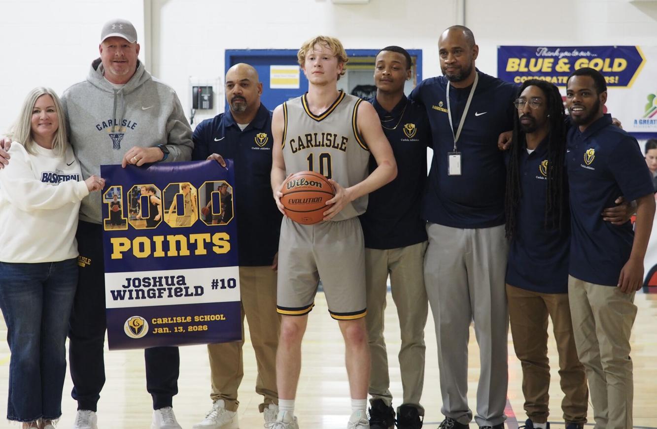 Carlisle basketball's Josh Wingfield scores 1,000th point