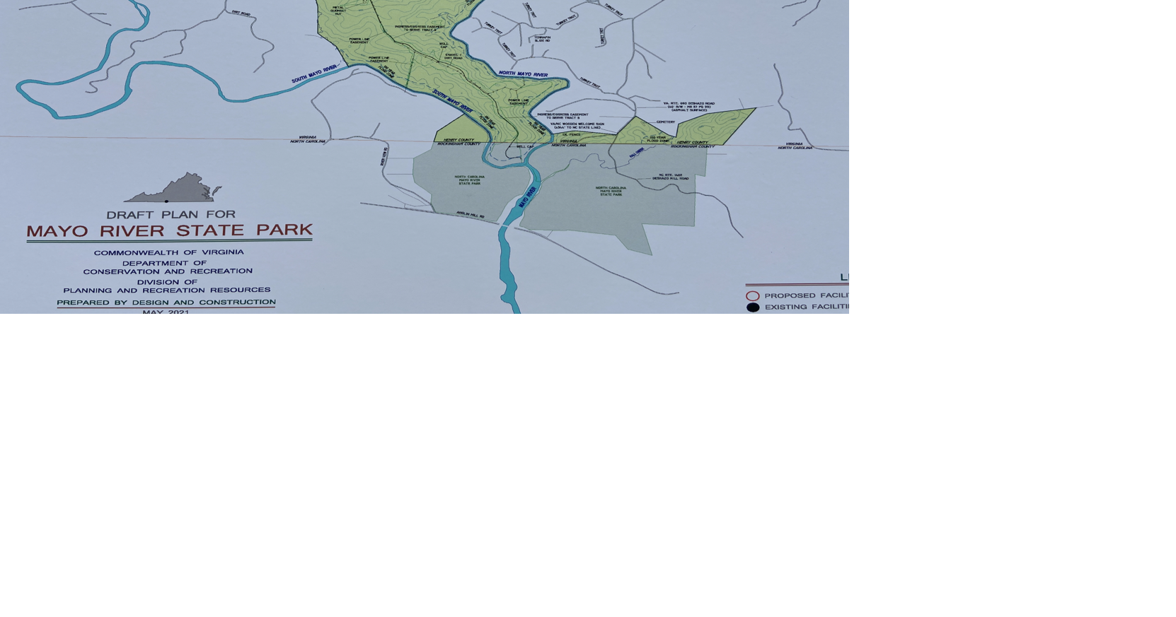 Mayo River State Park map