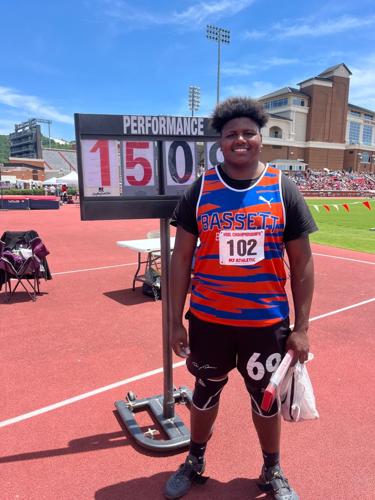 Bassett's Jason Bethea wins state championship in discus throw