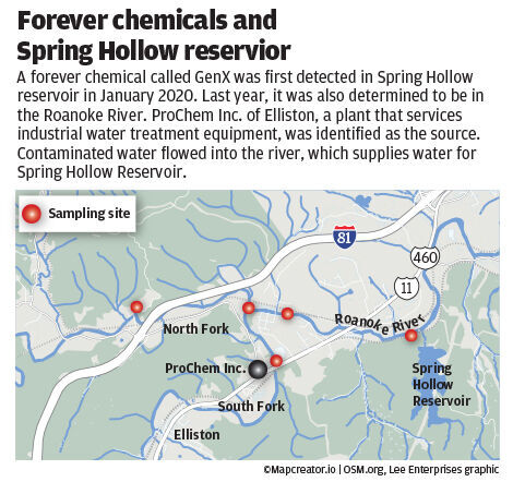 Water level at Spring Hollow drops as 'forever chemical' remains