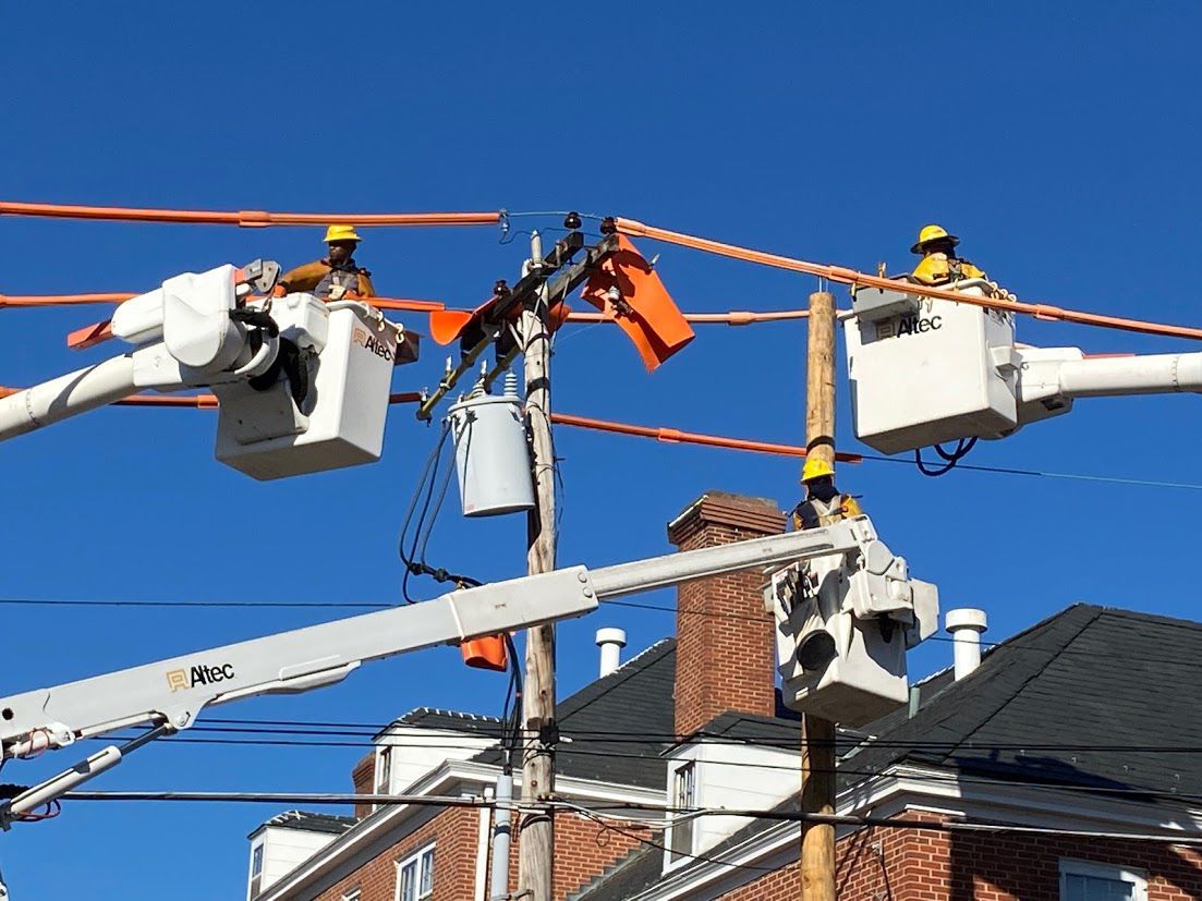 Martinsville electric department endures high winds to replace utility ...