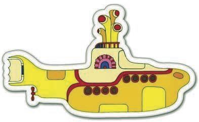Yellow Submarine Car Sticker Decal