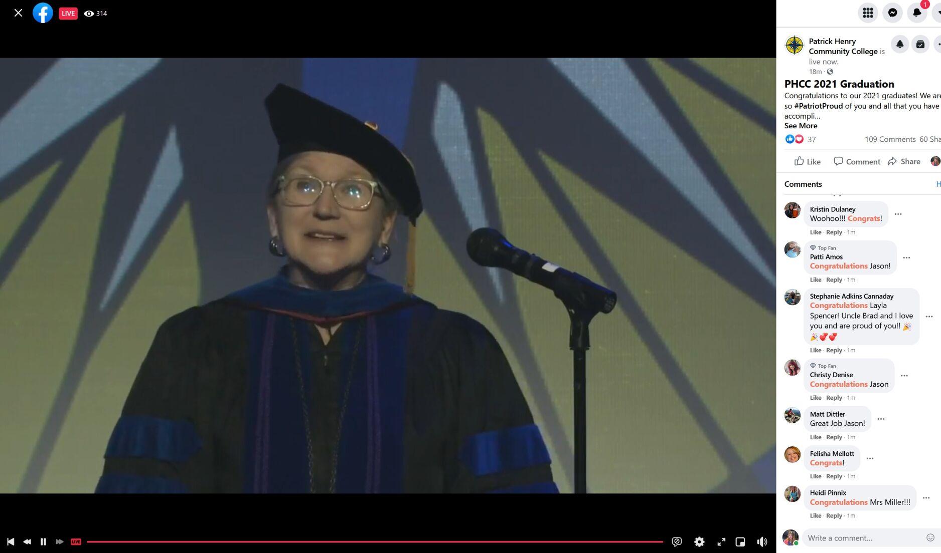 Patrick Henry Community College virtually honors 492 graduates