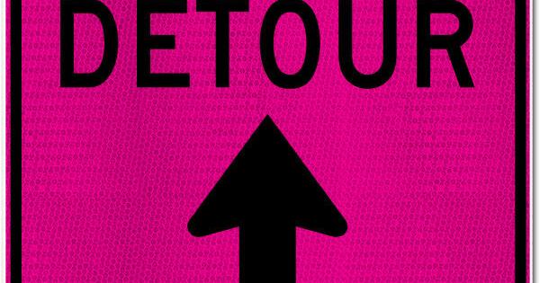 Watch for pink road signs in Patrick County