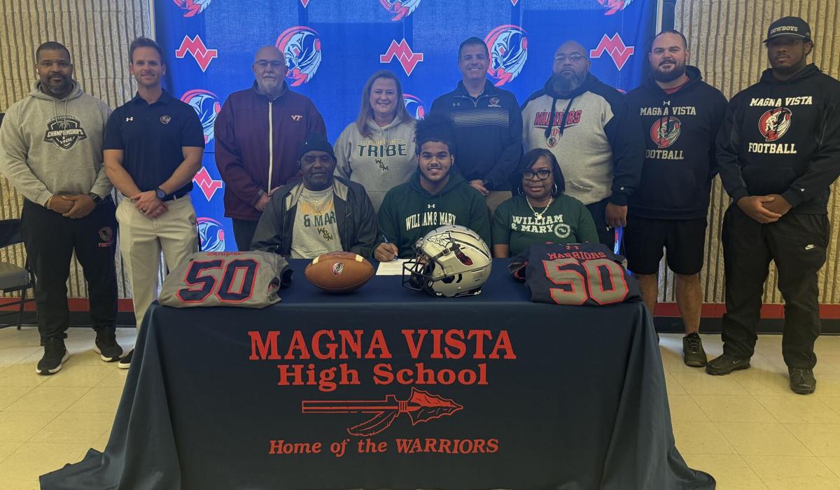 Magna Vista's Caleb Martin signs with William & Mary football