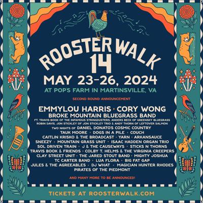 Second band lineup released for Rooster Walk 14