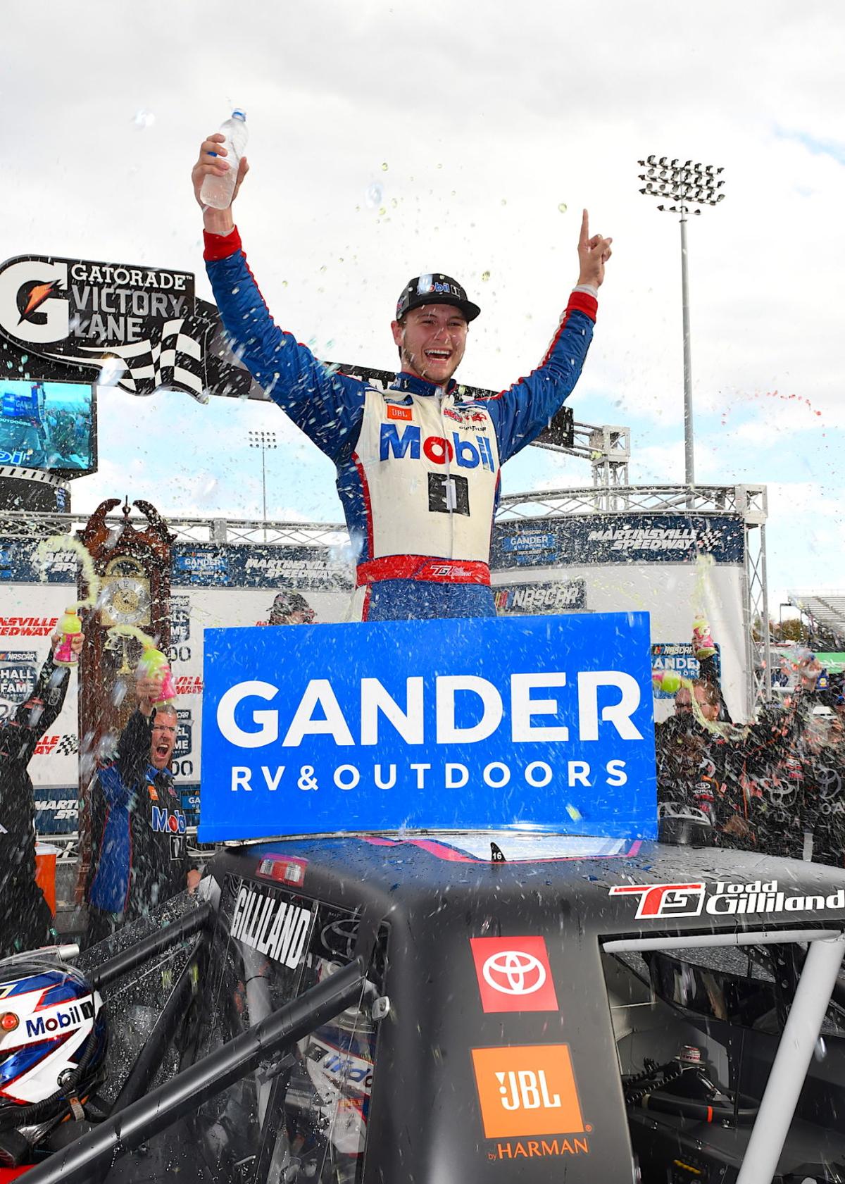 Todd Gilliland wins NASCAR Truck Series race at Martinsville Speedway ...