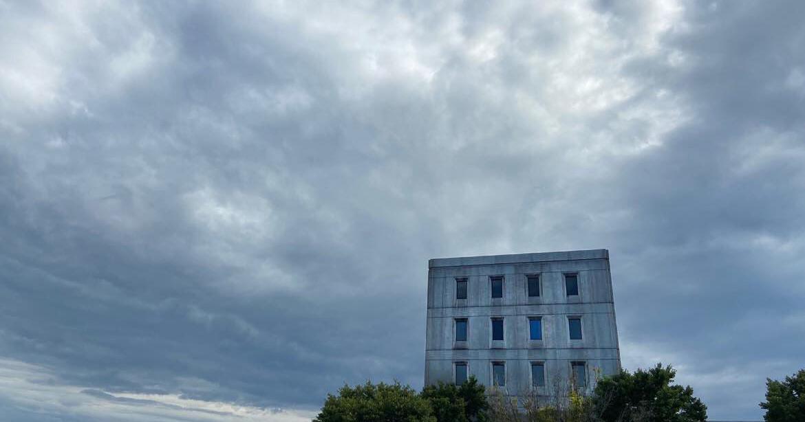 Menacing clouds churn over the old BB&T building