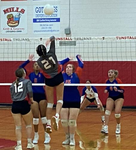 High School Volleyball: Tunstall remains unbeaten with defeat of Bassett
