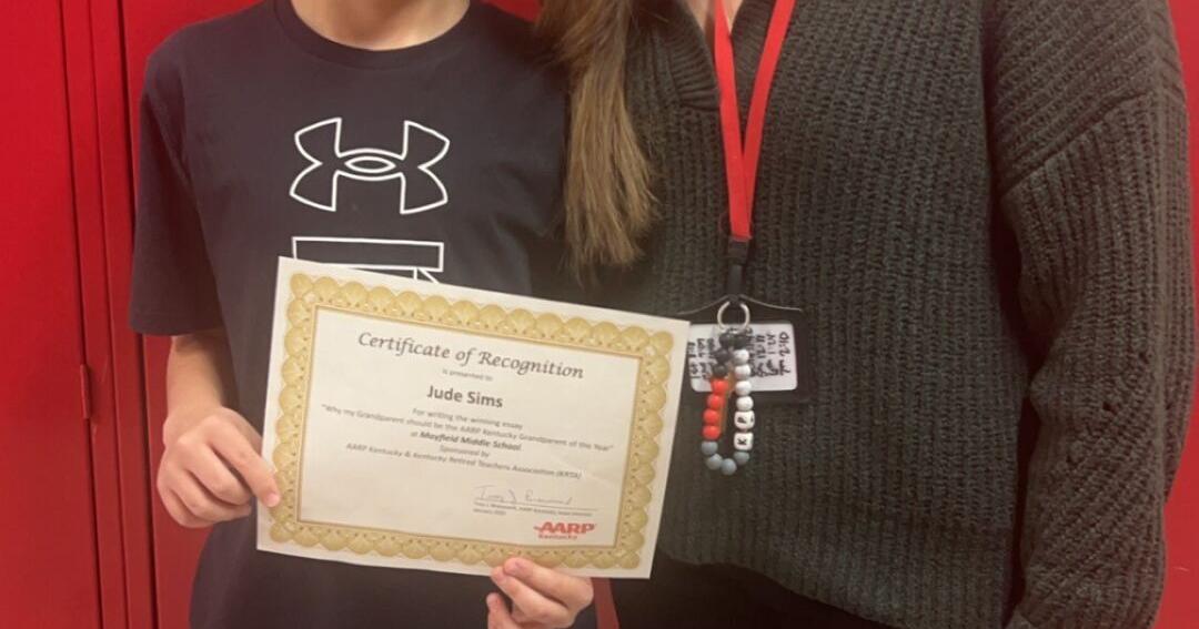 Mayfield Middle Schooler wins "AARP Kentucky Grandparent of the Year ...