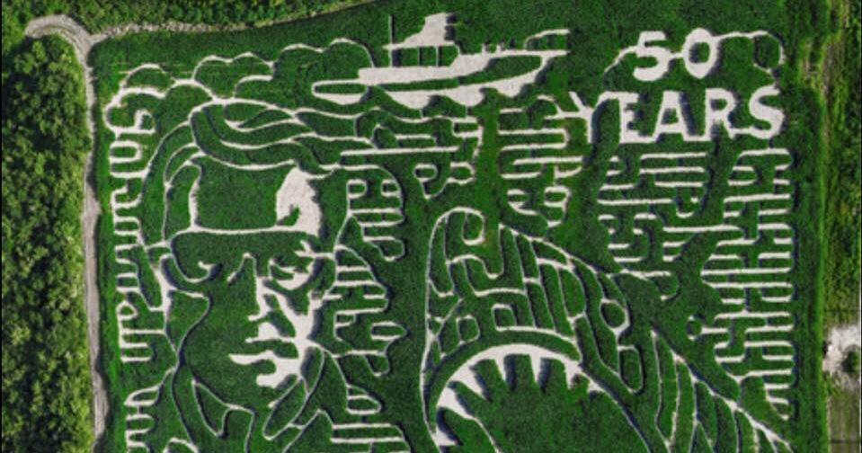 A-Maize-ing Farms unveils corn maze honoring ‘Jaws’ 50th anniversary ...