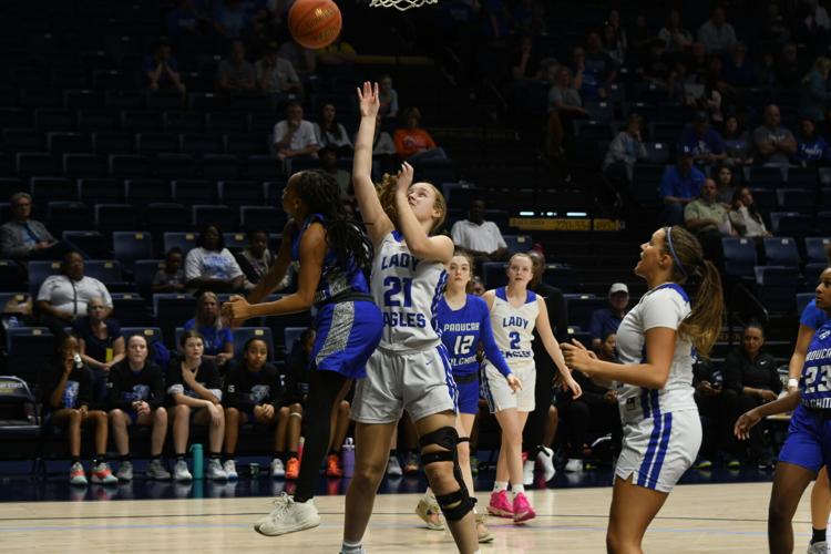 Lady Eagles hold off Lady Blue Tornado, keep fighting in First Region ...