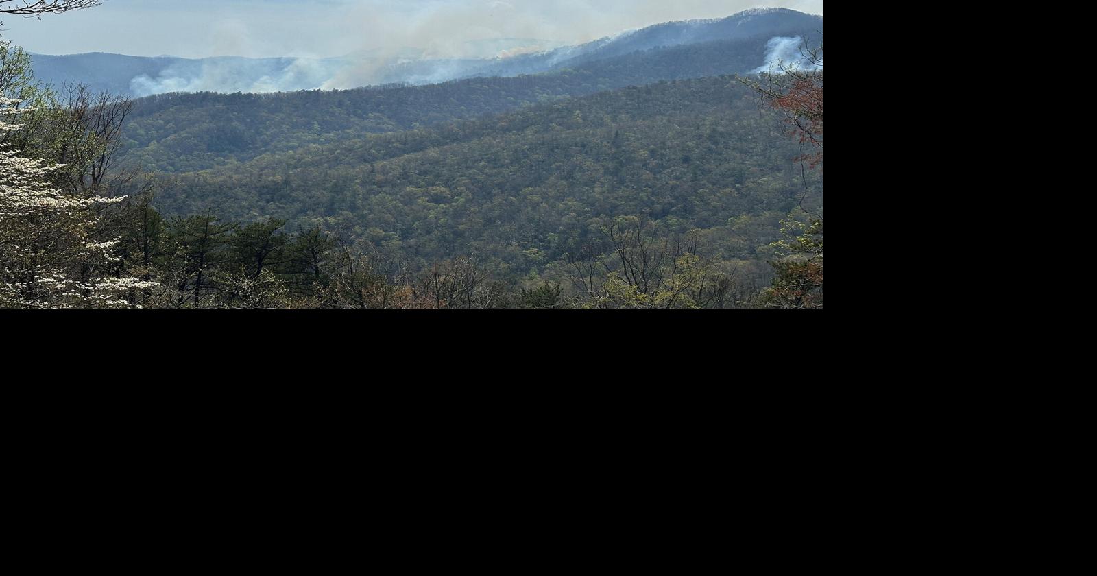 Fire in McDowell County, near Parkway, at 1,314 acres