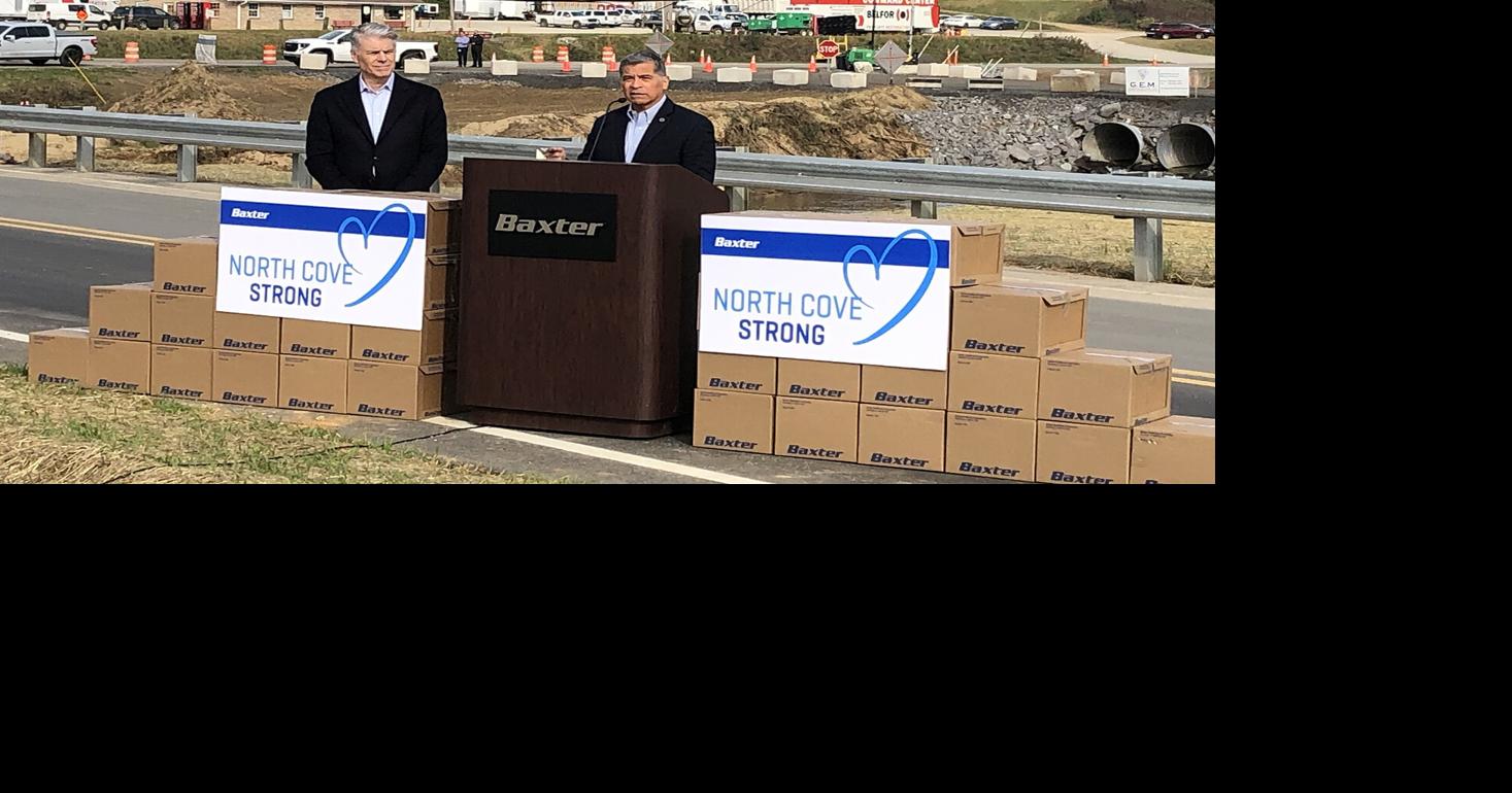 US health secretary visits McDowell County NC Baxter plant