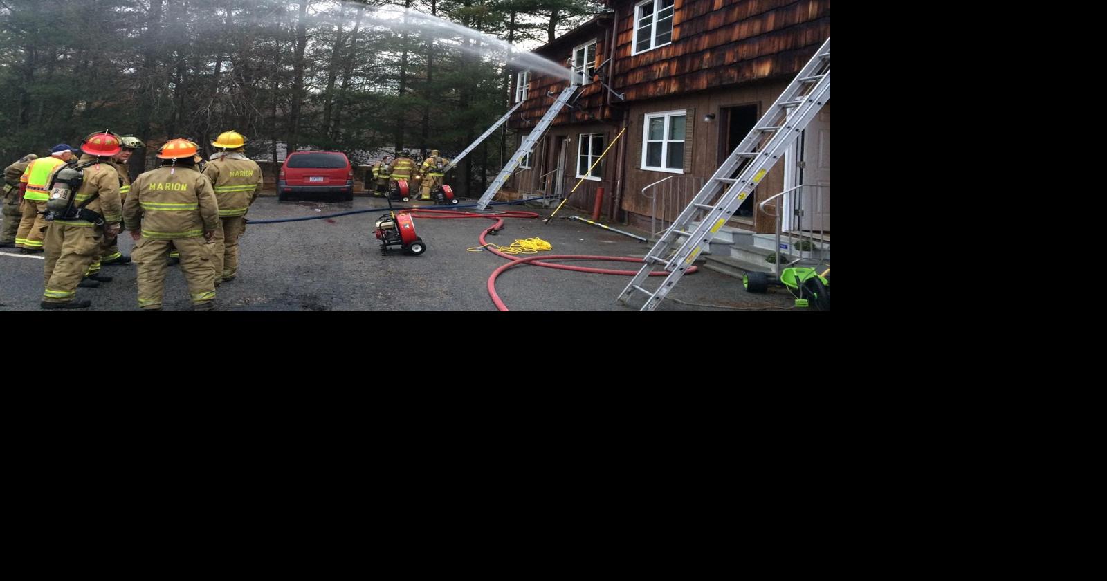 Fire damages apartment building off Hankins Road in Marion