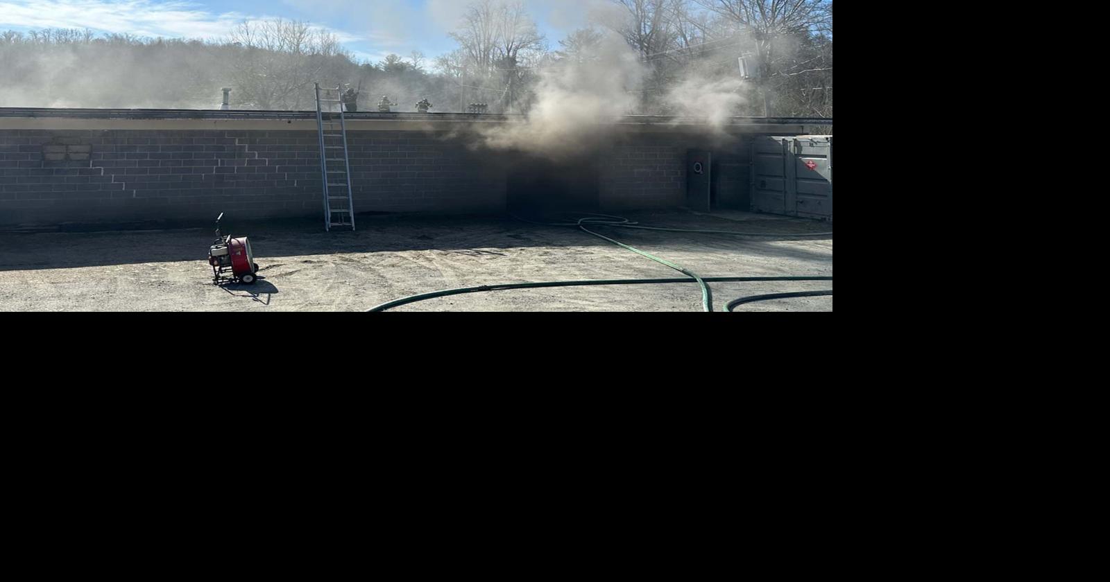 Firefighters tackle blaze at James Oxygen & Supply in Marion