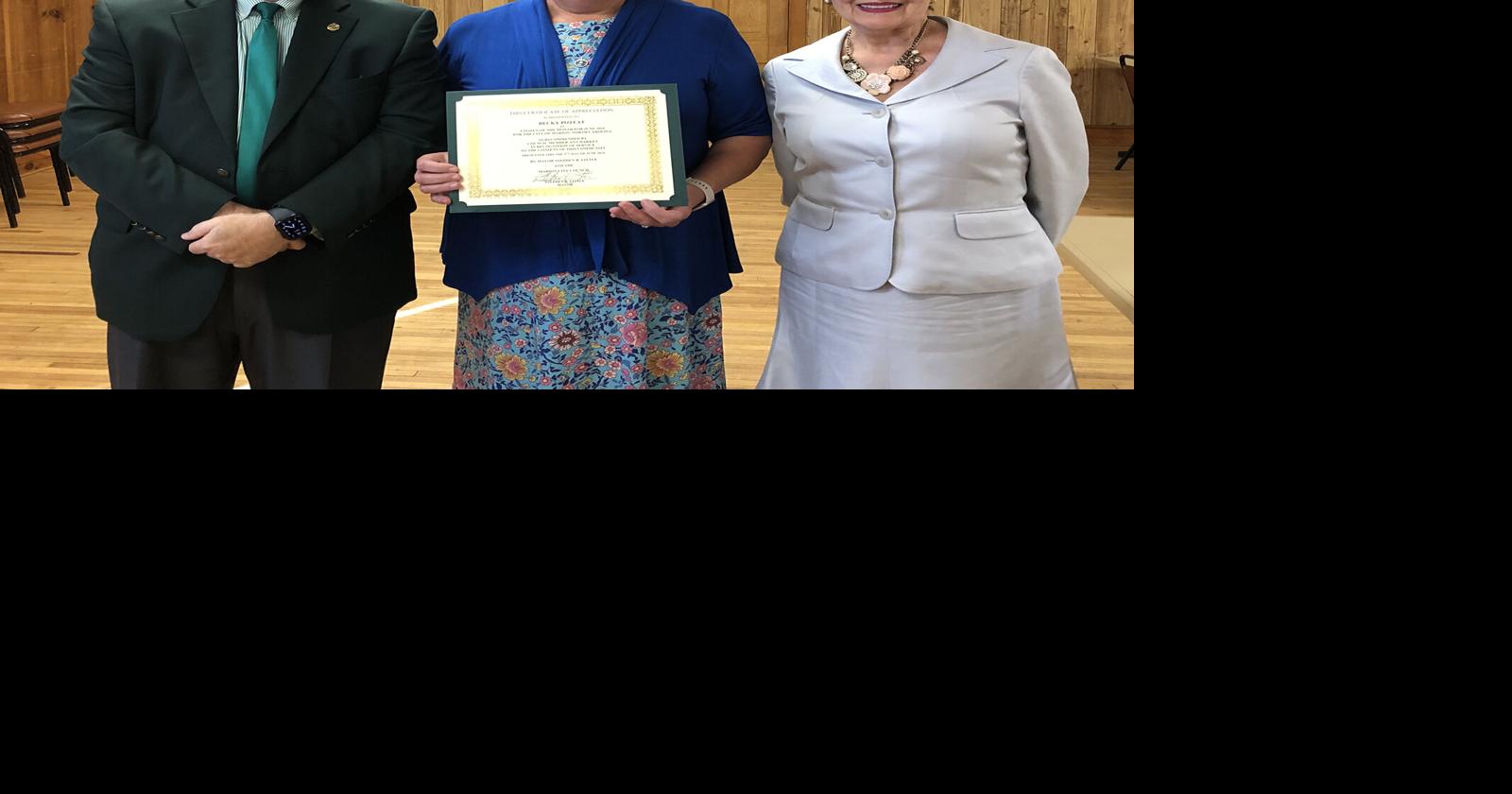 Marion City Council honors Poteat as Citizen of the Month