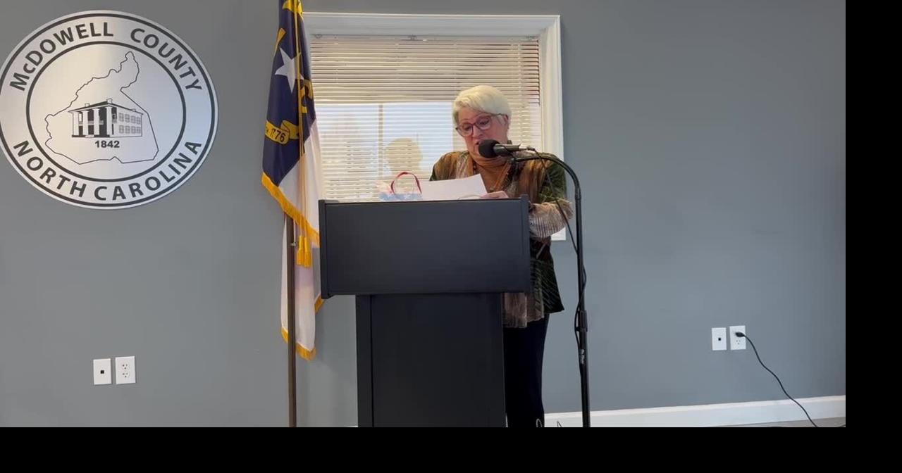 McDowell election board chair and commissioners honor Kim Welborn