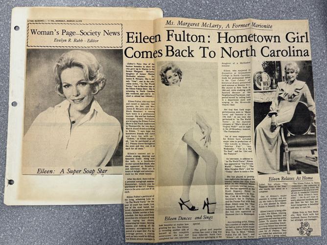 Actress Eileen Fulton had connections to McDowell County NC