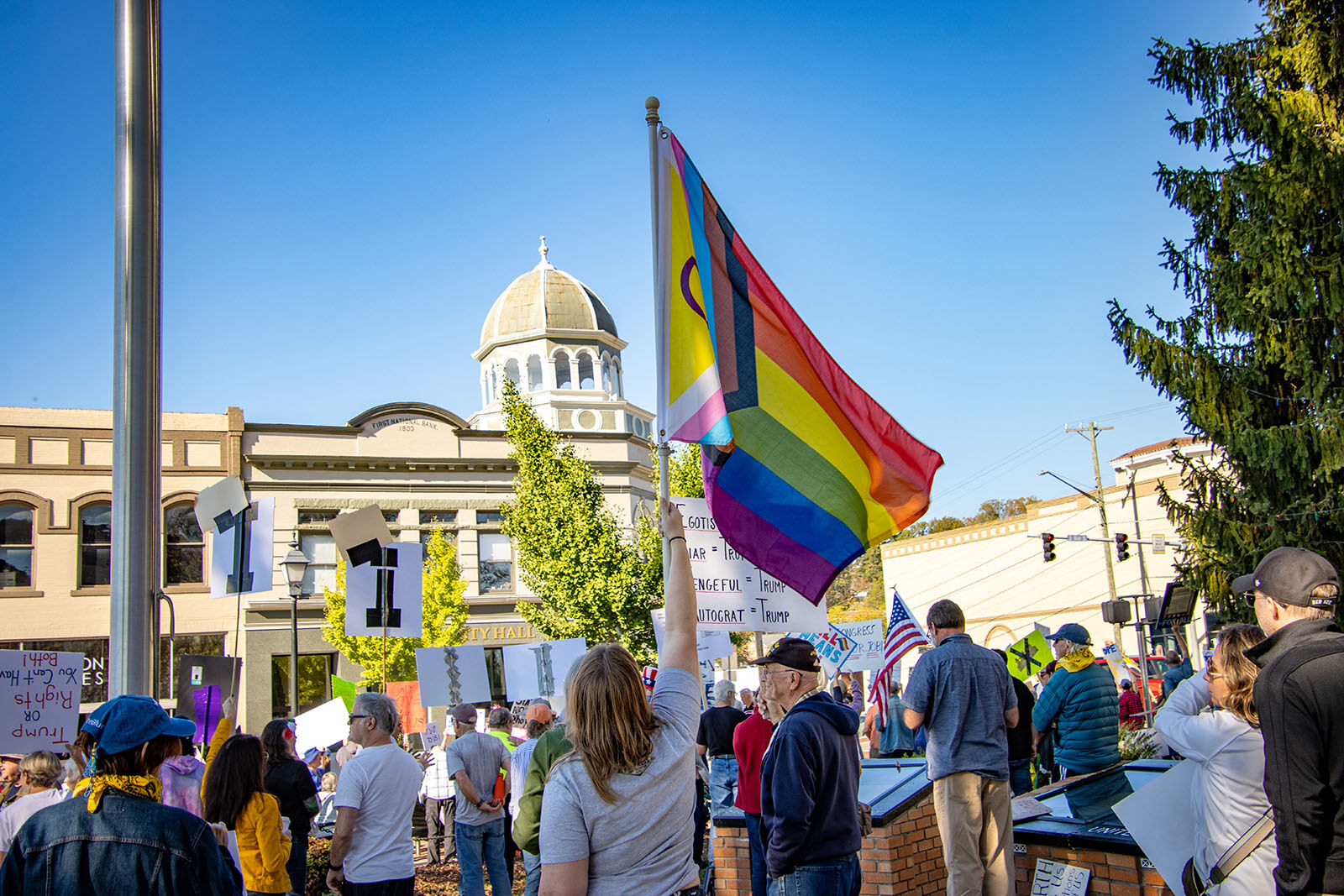 More than 325 attend 'No Kings' rally in McDowell County NC