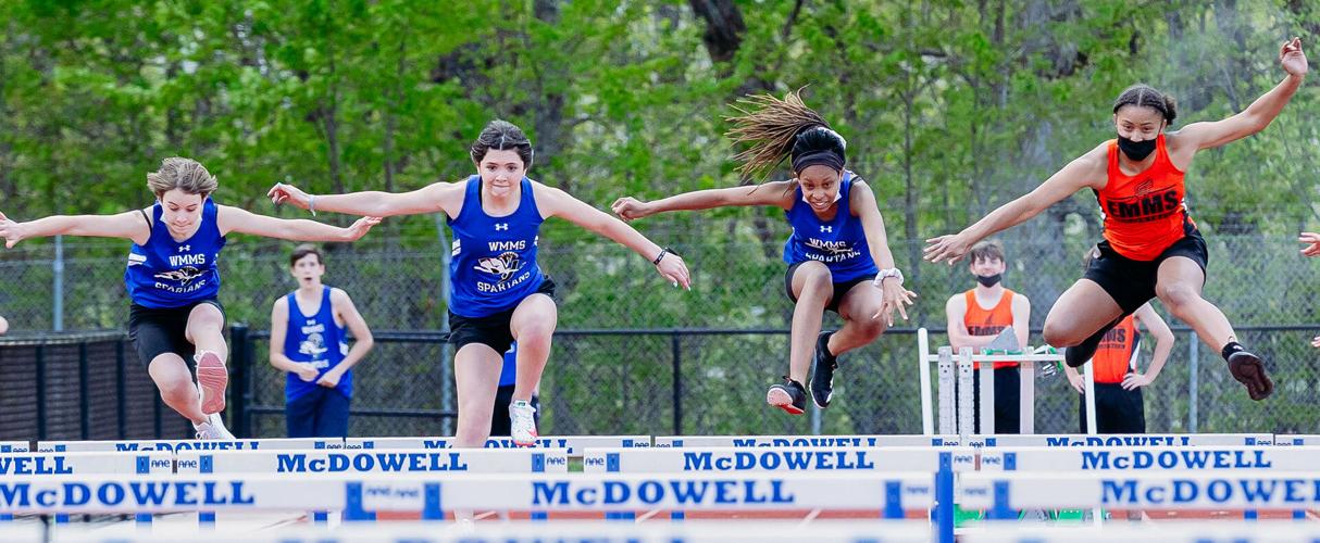Running in the sun: McDowell's two middle schools compete in track and ...