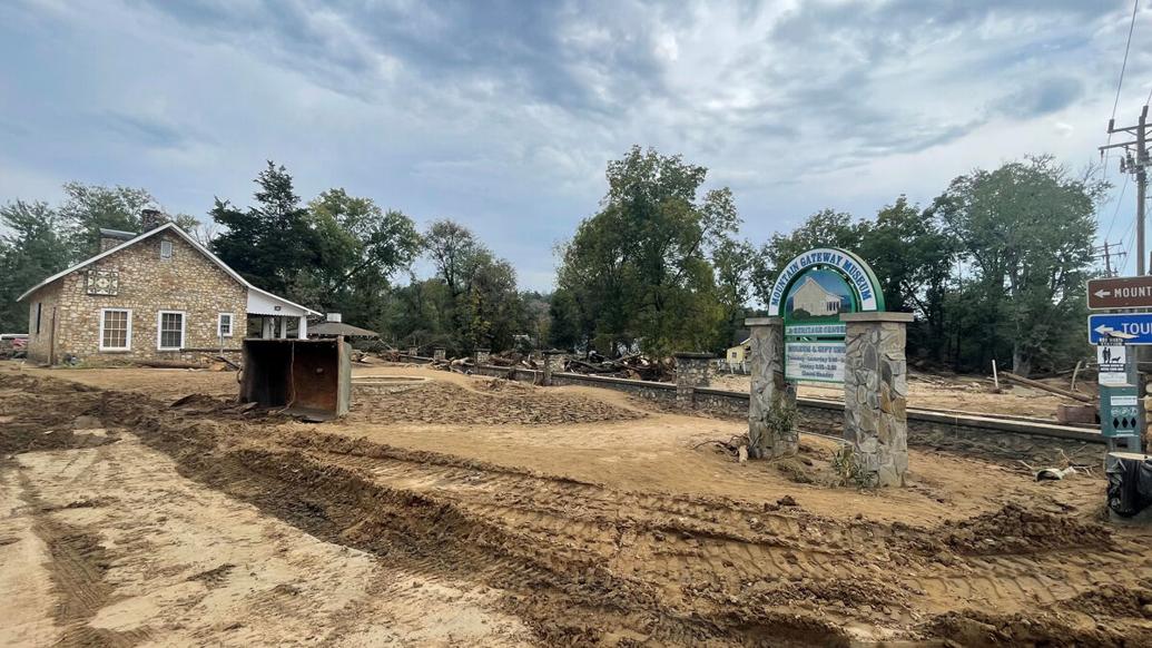 Old Fort NC recovering from Hurricane Helene flooding