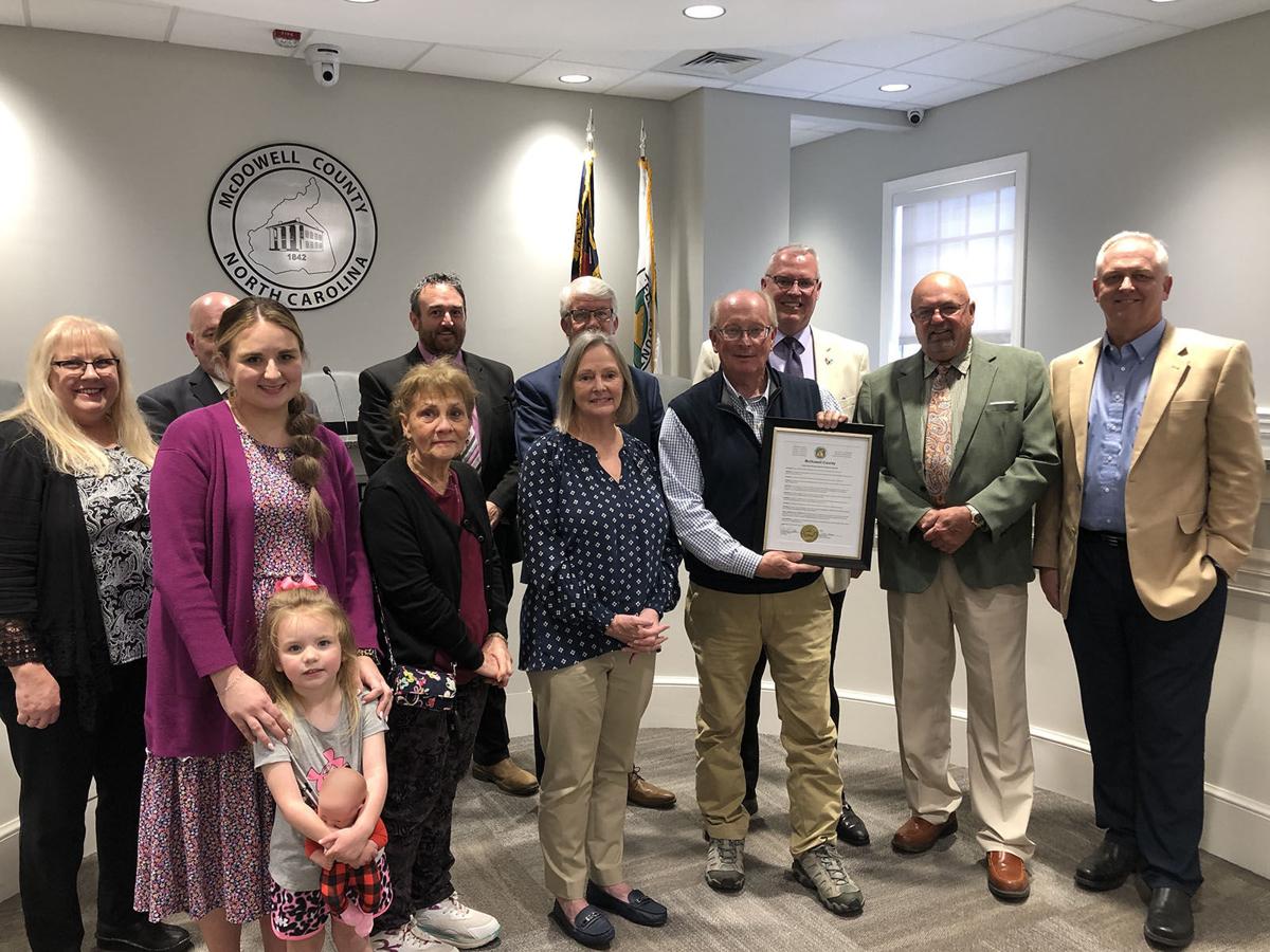 McDowell Commission honors former N.C. Rep. Mitch Gillespie