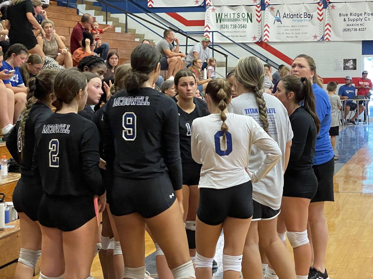 McDowell volleyball opens season with three-game sweep of Mitchell